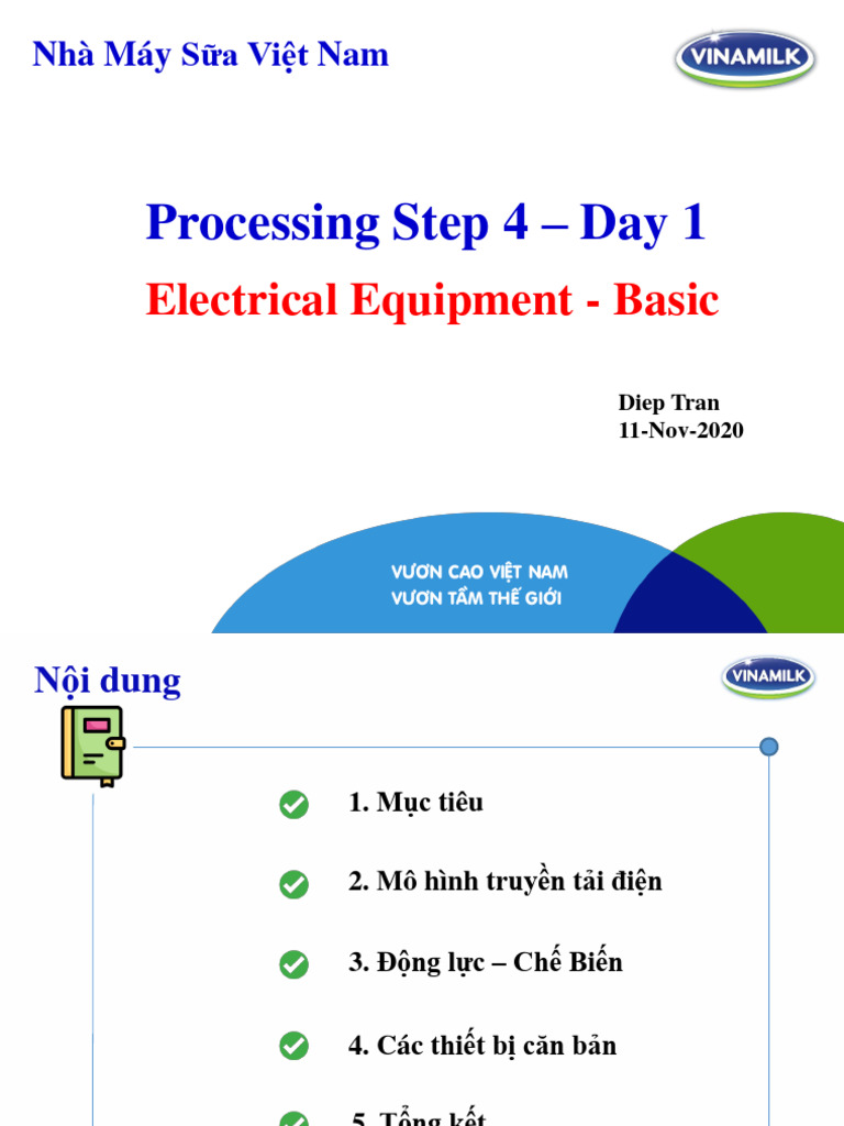 Processing Step 4 - Basic Electrical - Day 1 | PDF