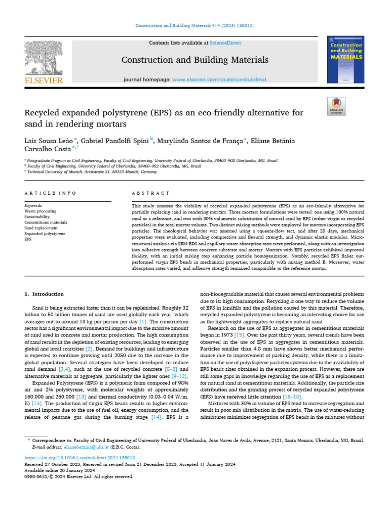 Recycled Expanded | PDF | Concrete | Polystyrene