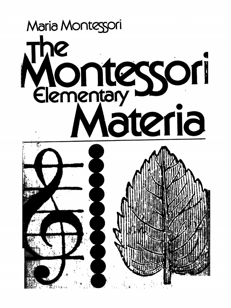 The Montessori Elementary Material | PDF