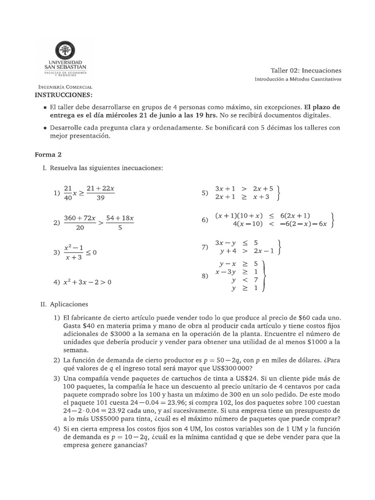 METODOS Taller 2 2 | PDF