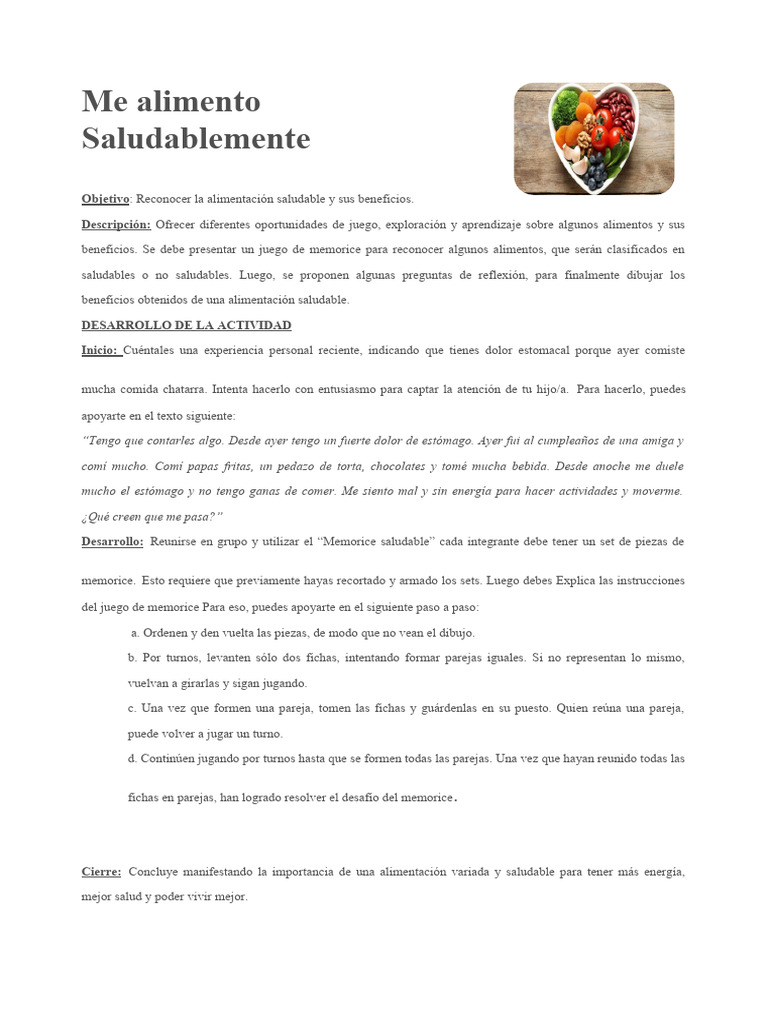Me Alimento Saludablemente | PDF