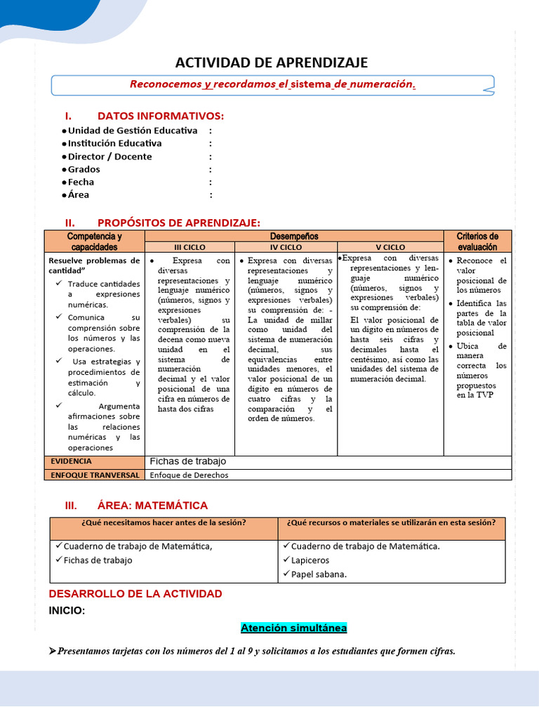 ACTIVIDAD 2 Matematica Cantida | PDF | Decimal | Los símbolos