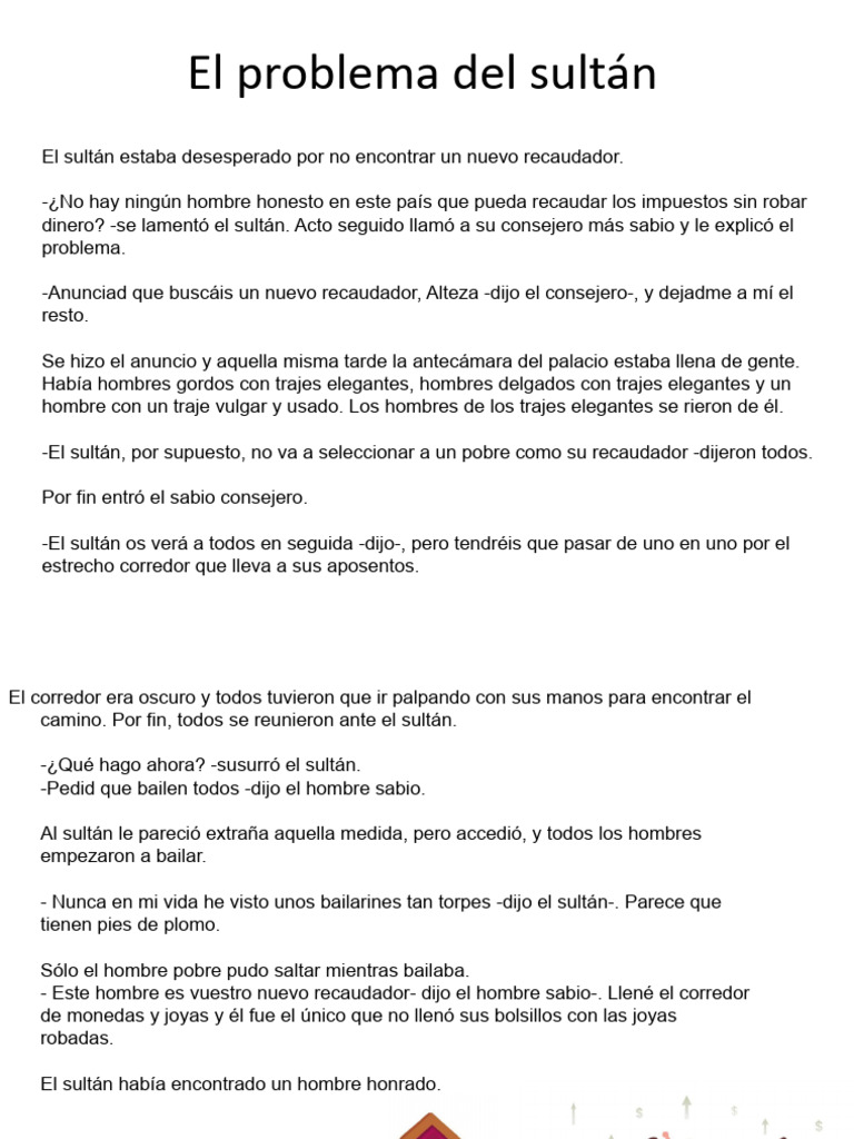 El Problema Del Sultán Pdf