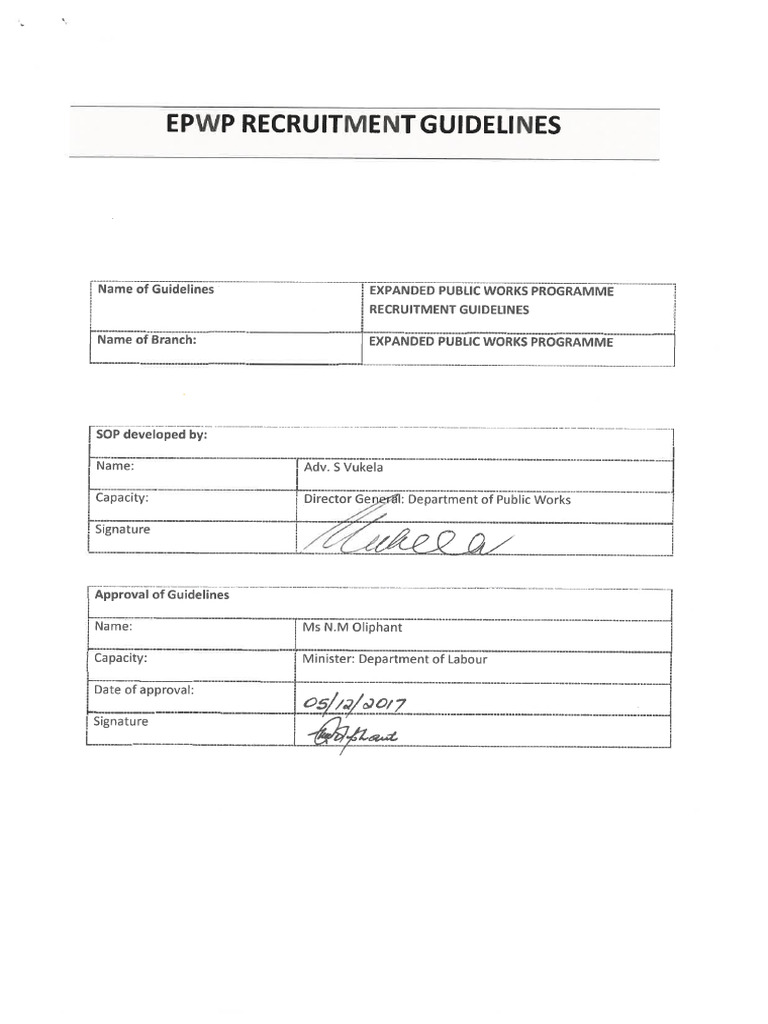 Final - Recruitment - Guidelines 2018 05 23 | PDF