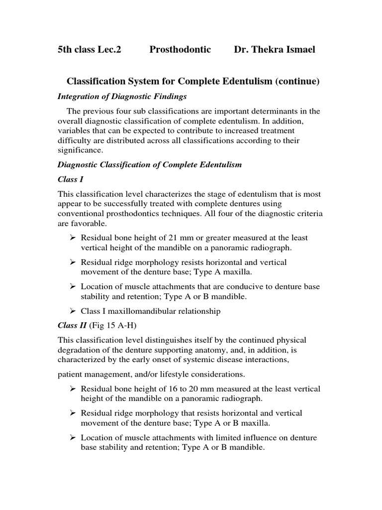 Clarification of Complete Denture 2 | PDF | Dental Implant | Dentures