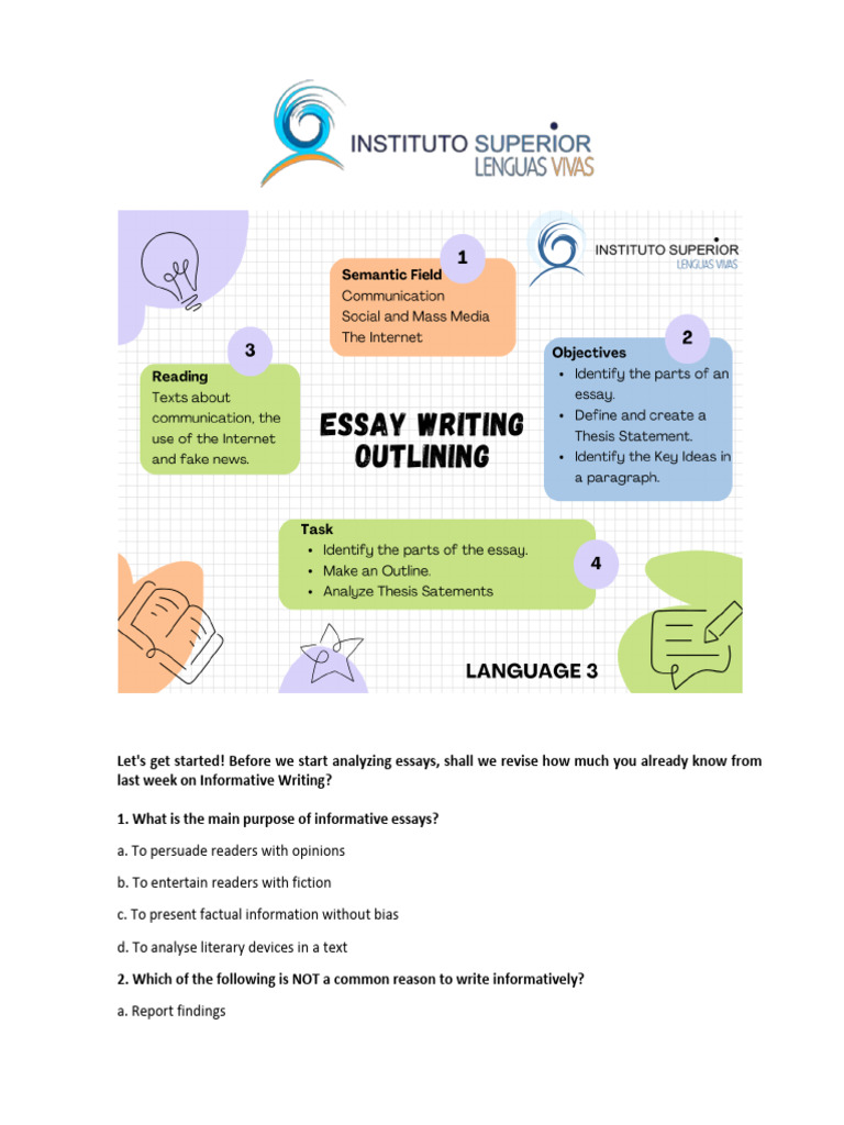 Informative and Expository Writing Guide | PDF | Essays | Paragraph