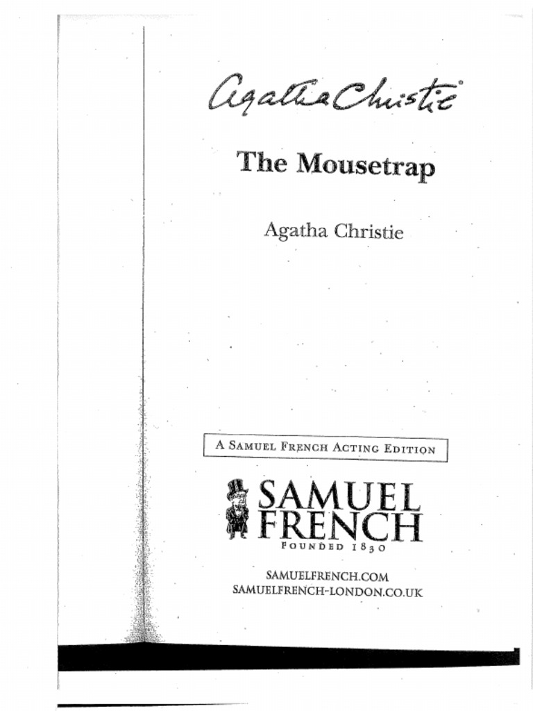 WP Contentuploads201208The Mousetrap Script PDF | PDF