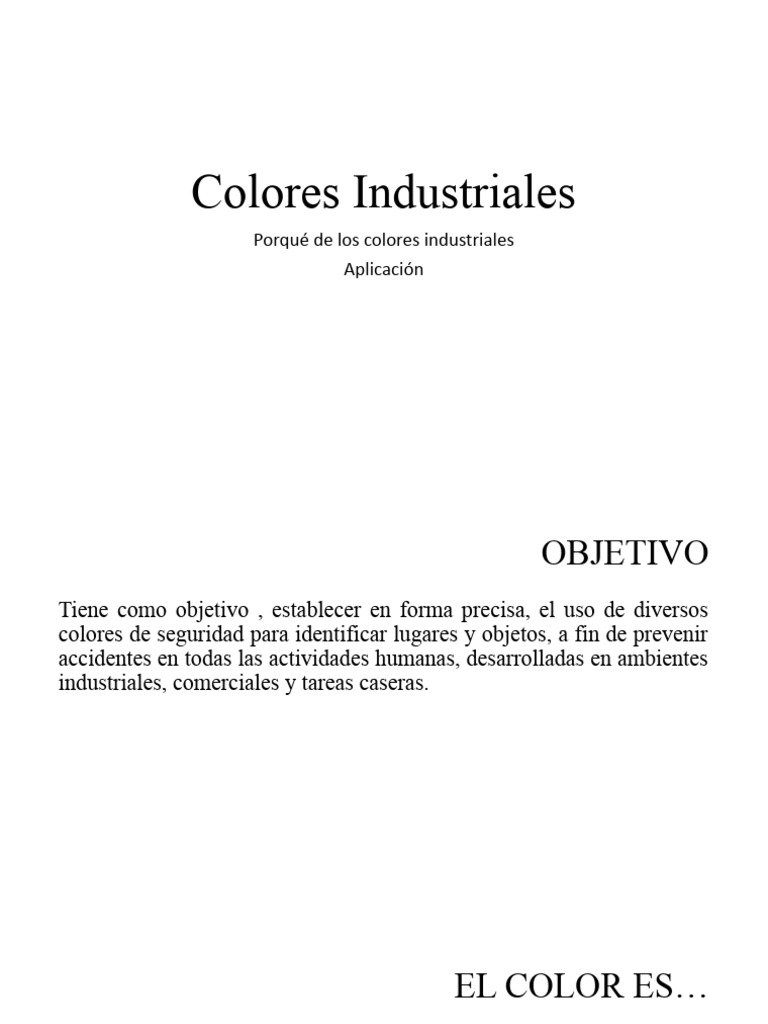Colores Industriales | PDF | Color | Amarillo