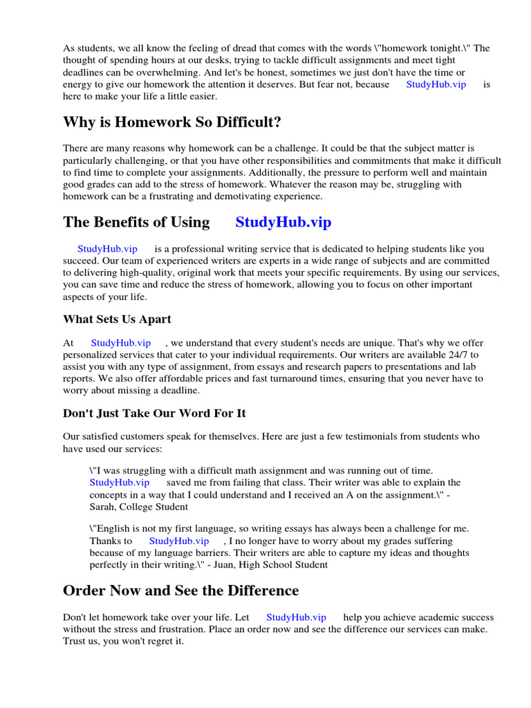 Homework Tonight by Ian Souter | PDF | Homework | Essays