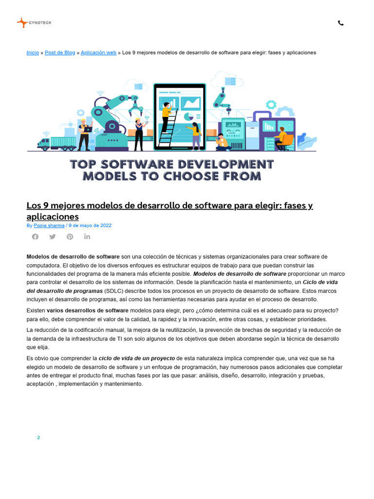 Los 9 Mejores Modelos de Desarrollo de Software para Elegir - Fases y ...