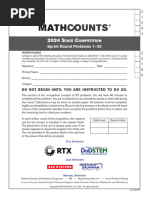 2024 State Competition Answer Key | PDF | Mathematics