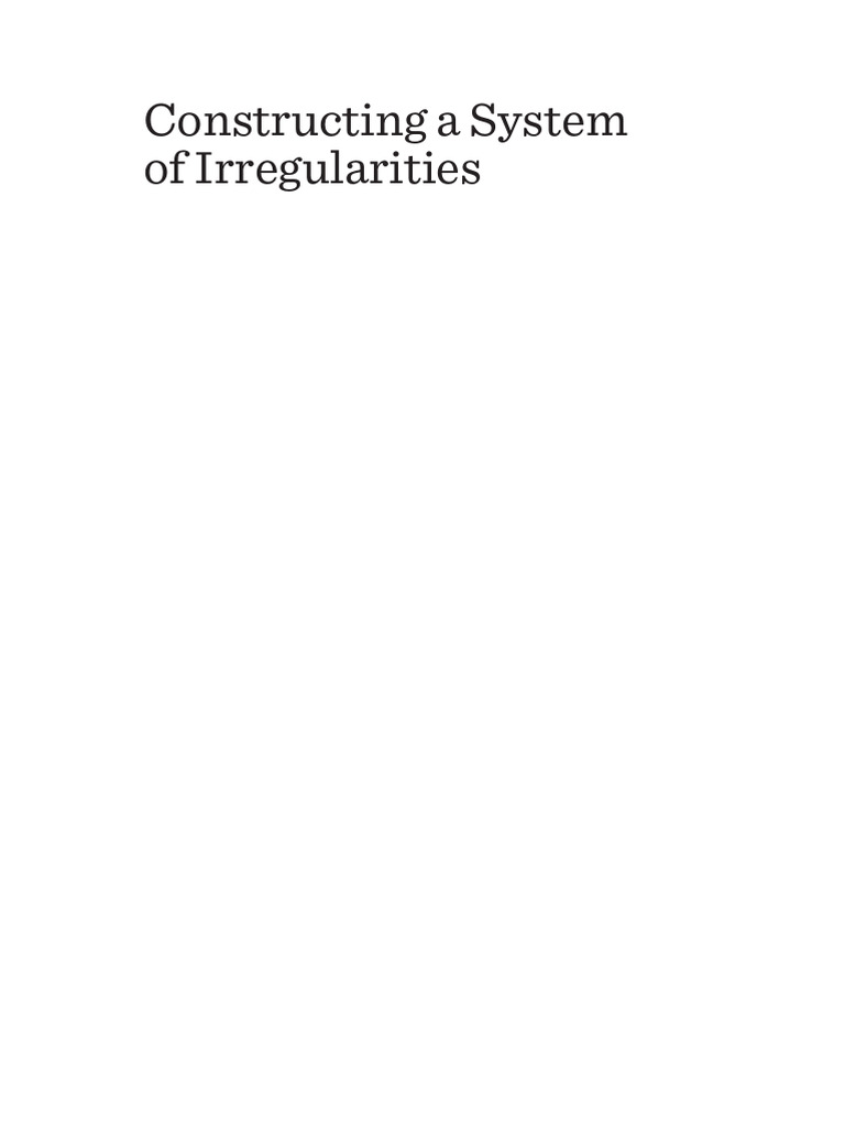 Chee Lay Tan - Constructing A System of Irregularities - The Poetry of ...