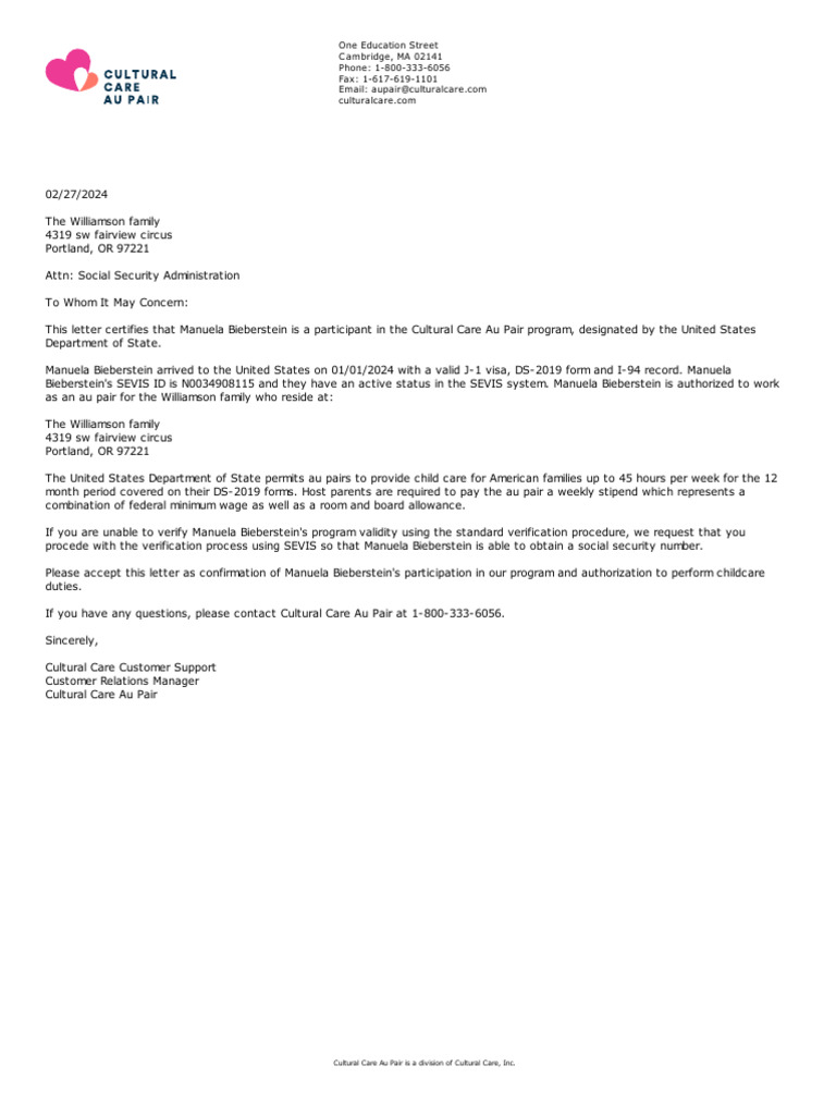 Social Security Letter | PDF