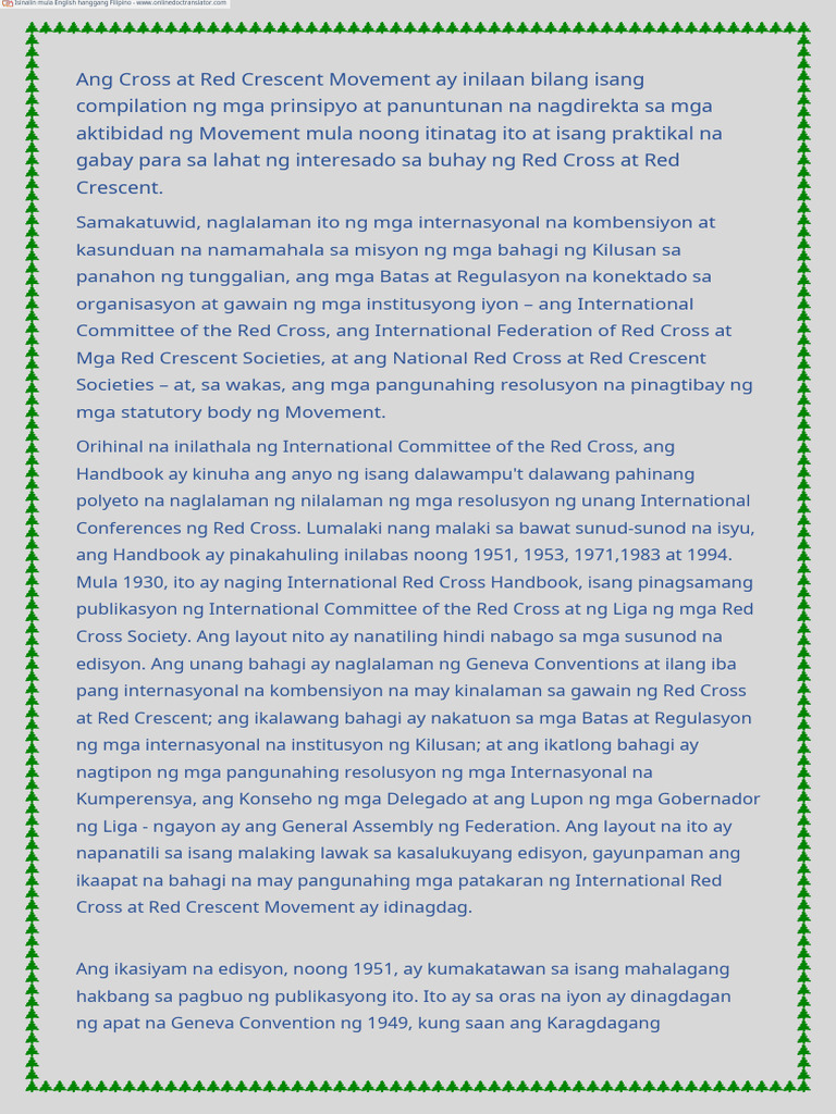 The Fundamental Principles of The International Red Cross and Red (1 ...