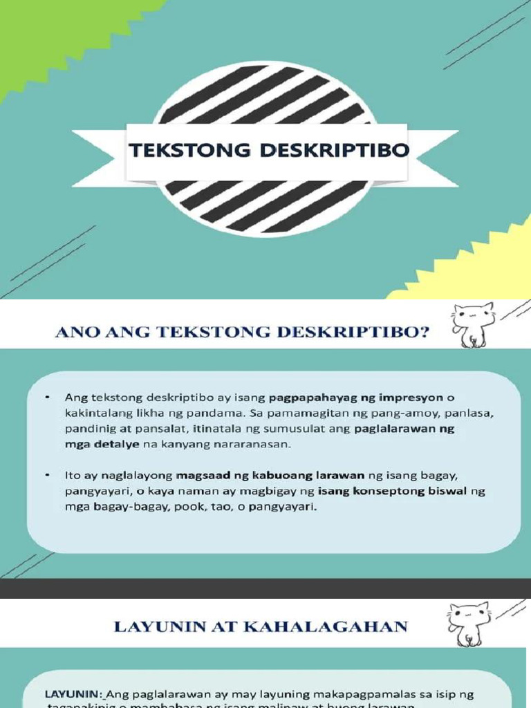 Tekstong Deskriptibo | PDF