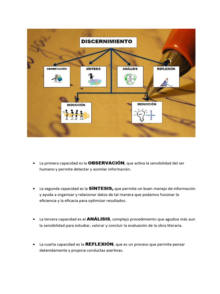 DISCERNIMIENTO Agilizar El Juicio Crítico. | PDF | Crecimiento personal ...