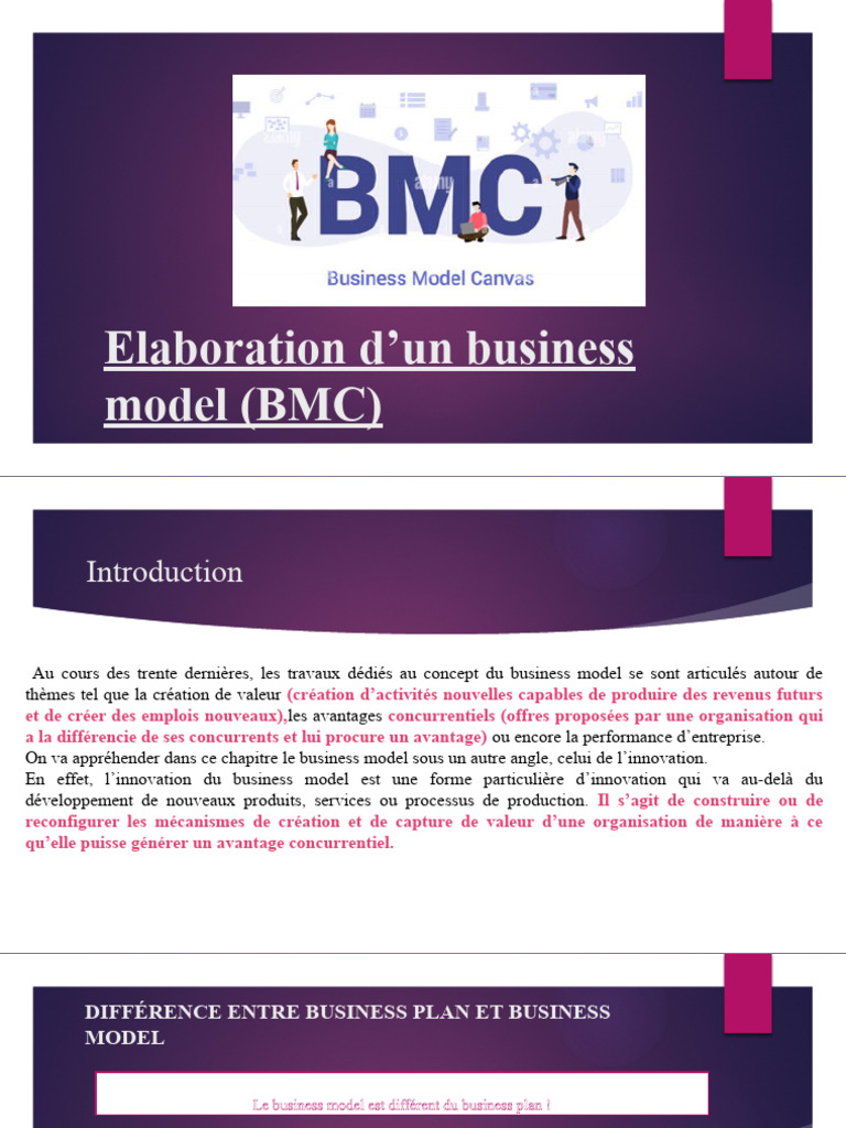 Bmc | PDF | Modèle d'entreprise | Plan d'affaires