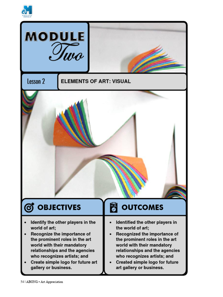Module 2 Lesson 2 Pdf Shape Color