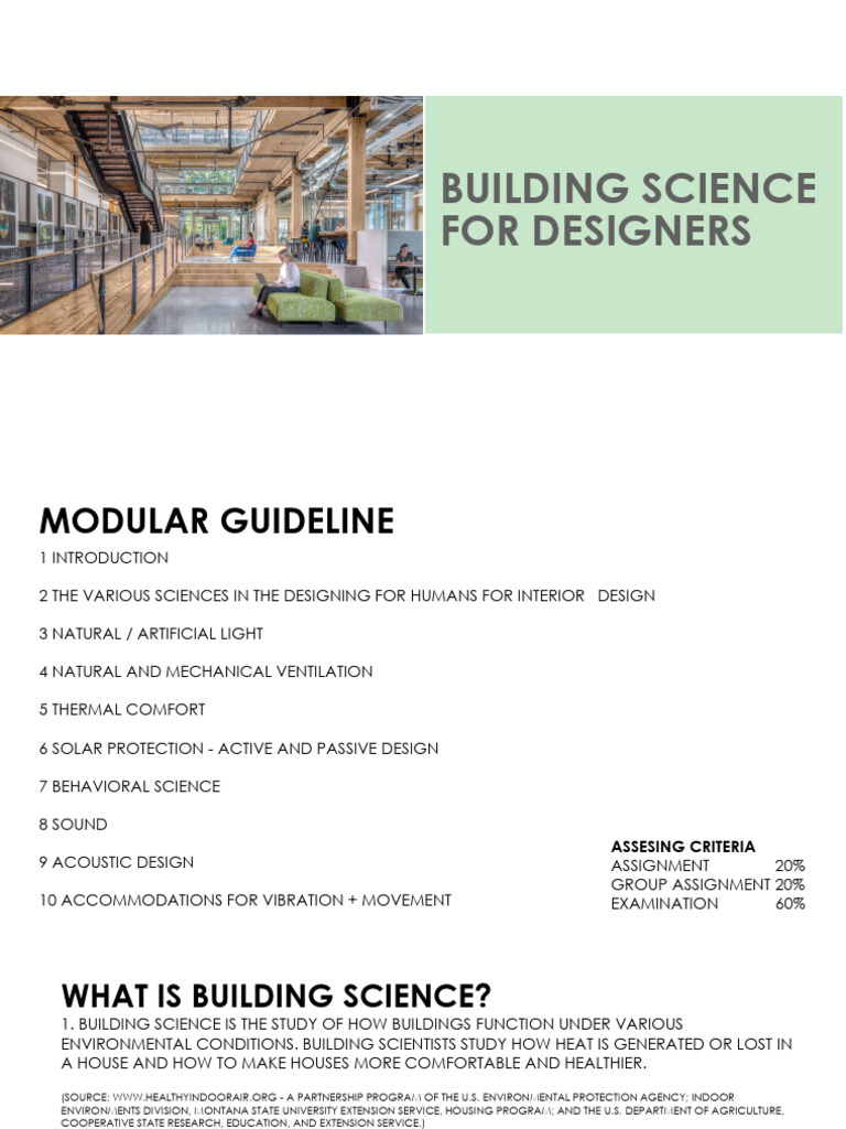 Lecture 01-Building Science For Designer | PDF | System | Science