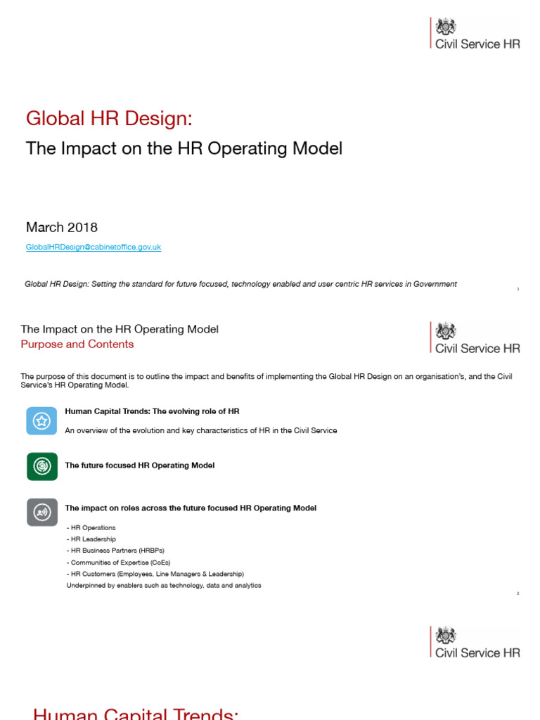 Global HR Design - The Impact On The HR Operating Model v1.0 | PDF ...