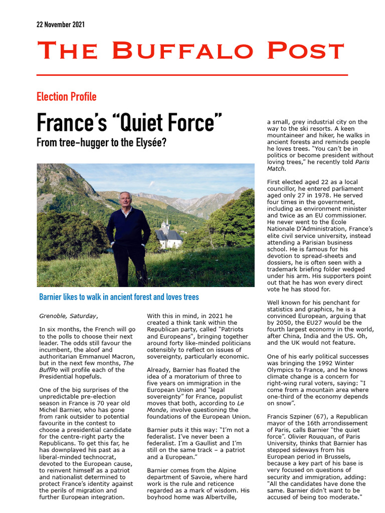 The Buffalo Post - France's "Quiet Force" | PDF | France | Government