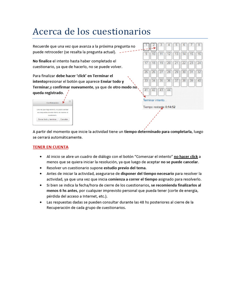 Acerca de Los Cuestionarios | PDF