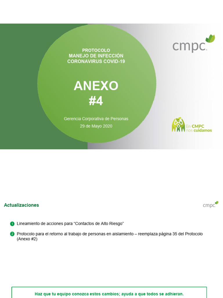 Anexo N°4 - Instructivo Manejo Infeccion Covid-19 (Español) | Descargar gratis PDF | Ciencias de ...