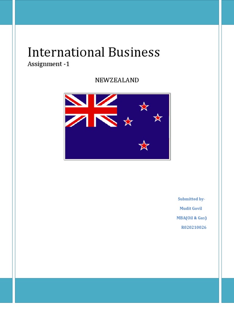 International Business: Assignment - 1 Newzealand | PDF | New Zealand ...