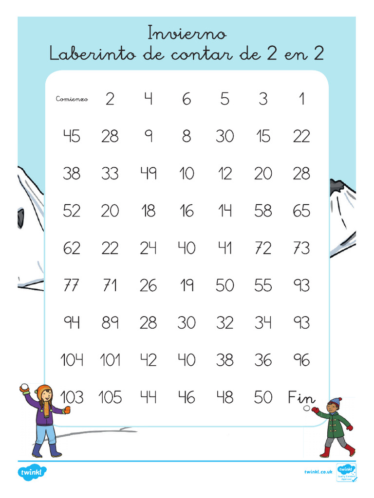CONTAR DE 2 EN 2 | PDF