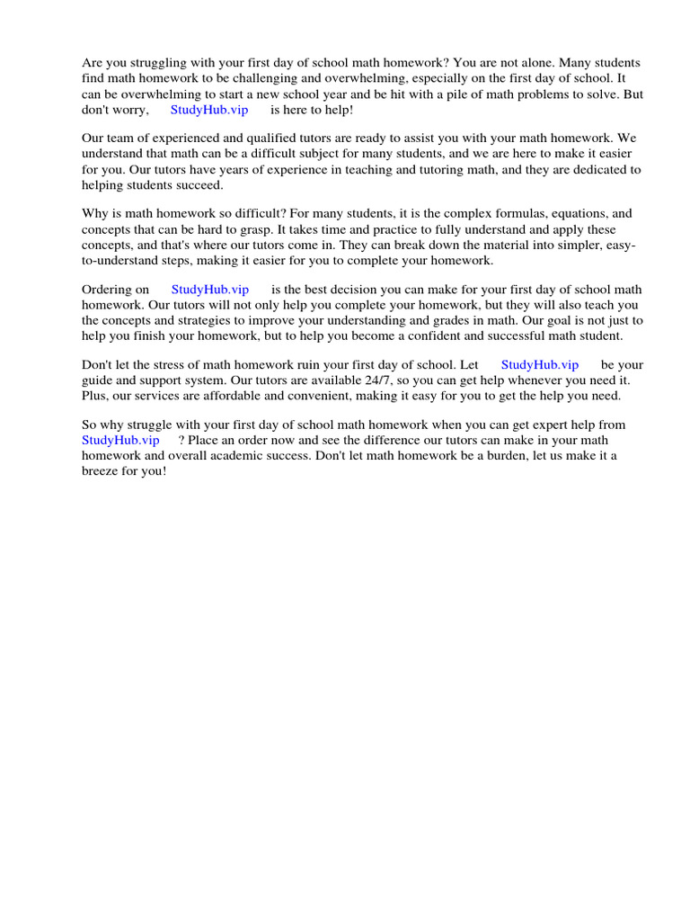First Day Math Homework Help Guide | PDF | Mathematics | Http Cookie