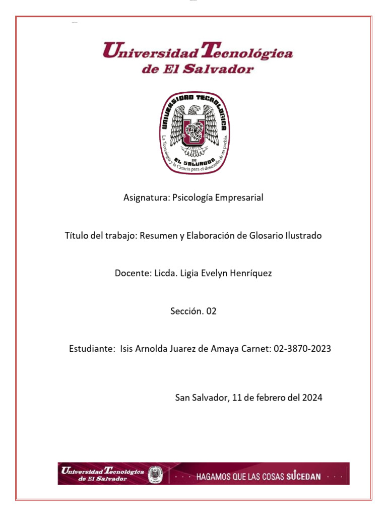 Resumen Ilustrado de Psicología Laboral | PDF | Sicología | Empleo