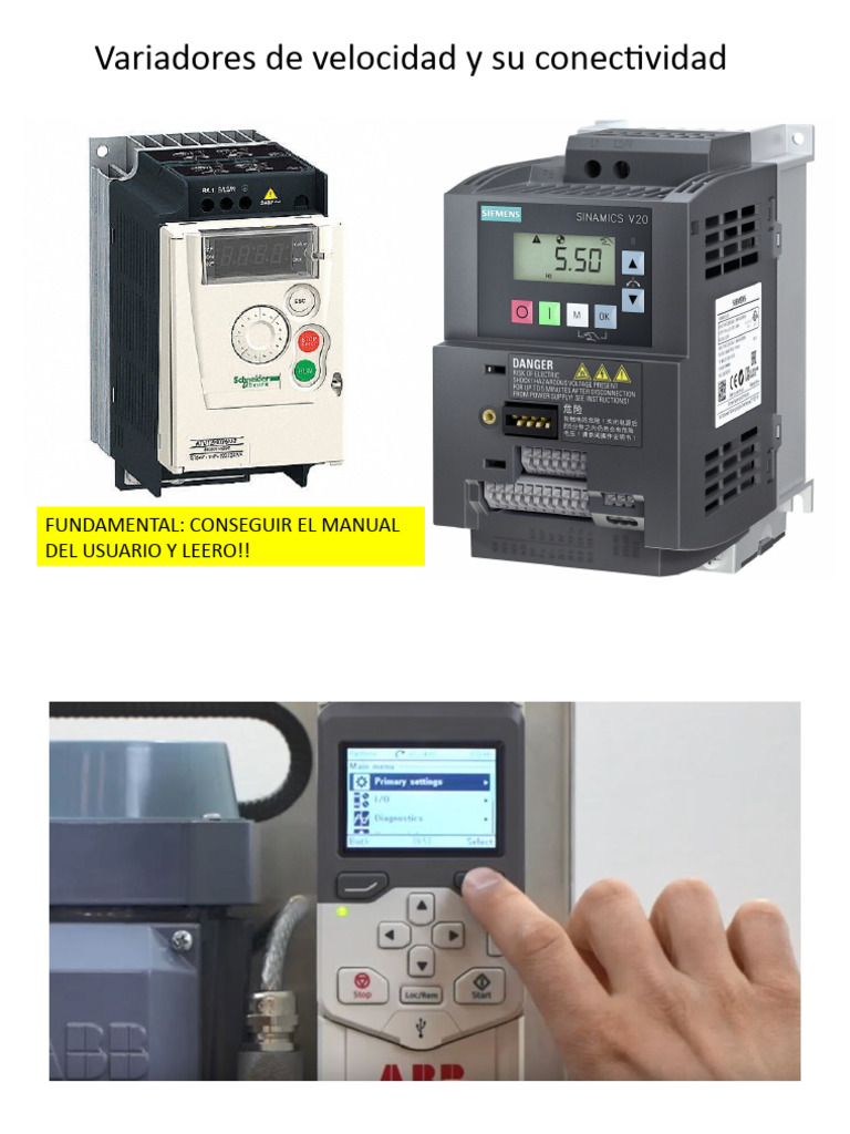 Variadores de Velocidad y Su Conectividad | PDF