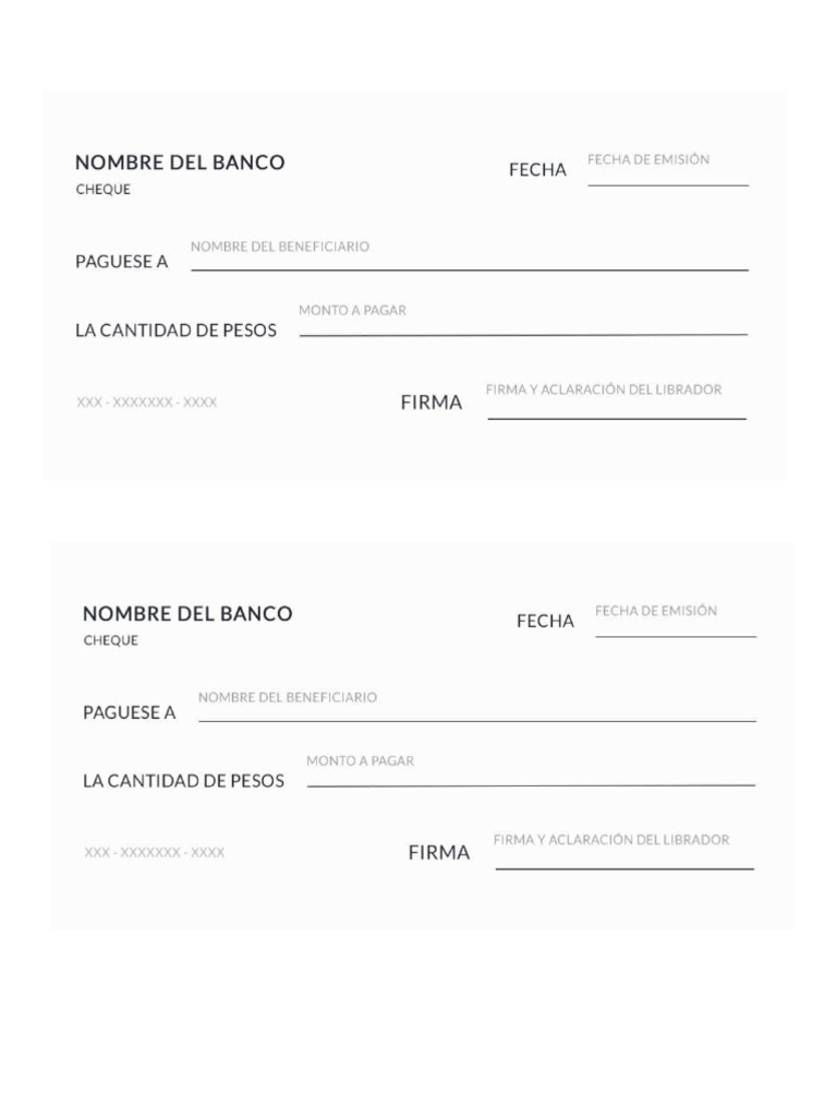 Cheque Imprimir | PDF