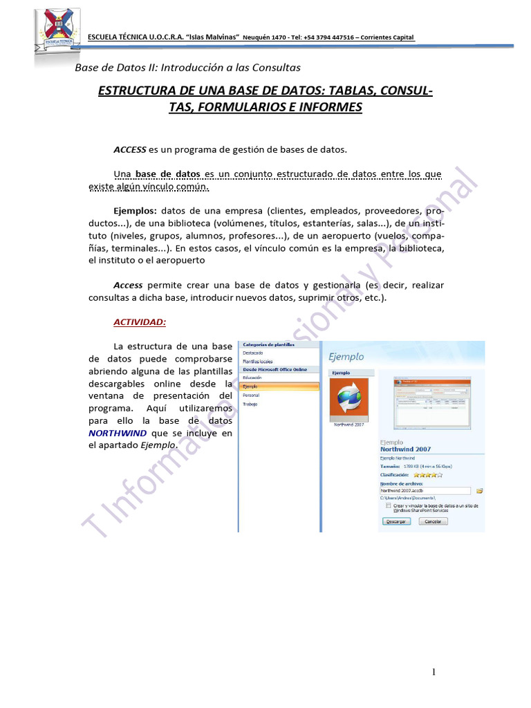 01 Introduccion A Consultas | PDF | Bases de datos | Software