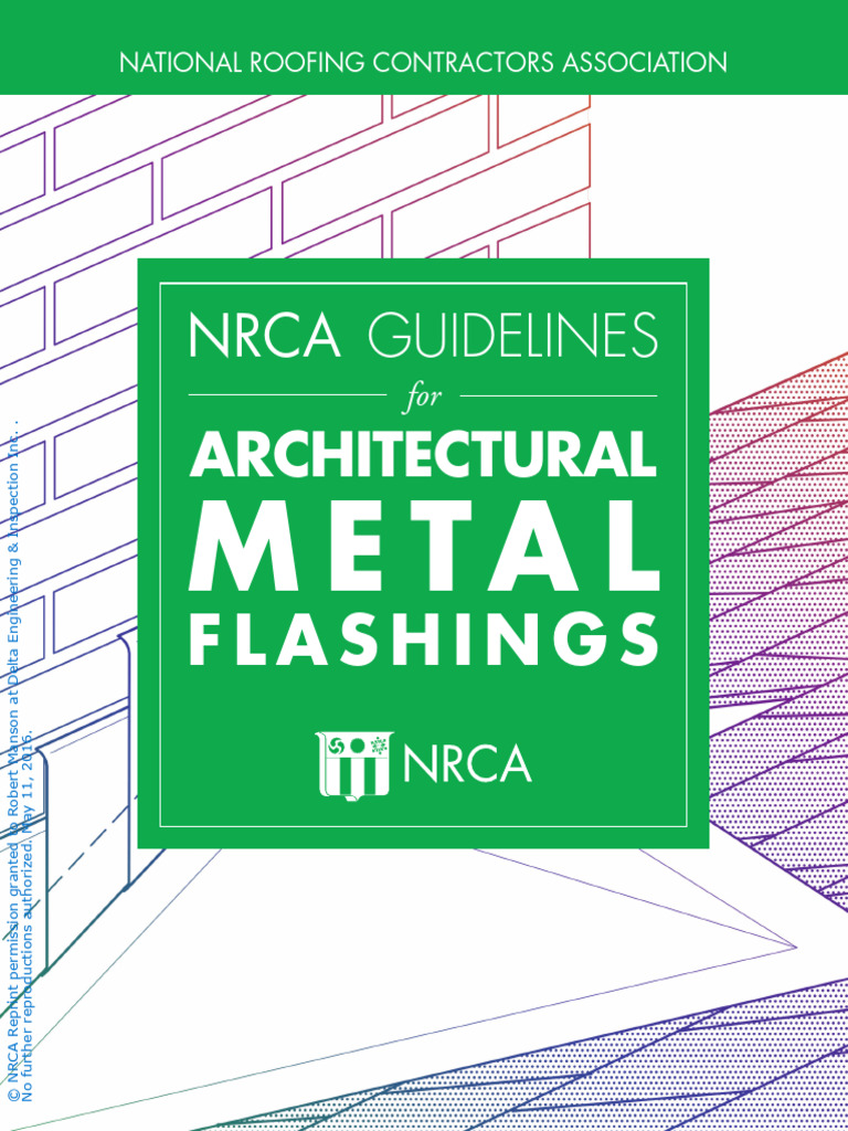 NRCA Guidelines for Metal Flashings | PDF | Corrosion | Roof