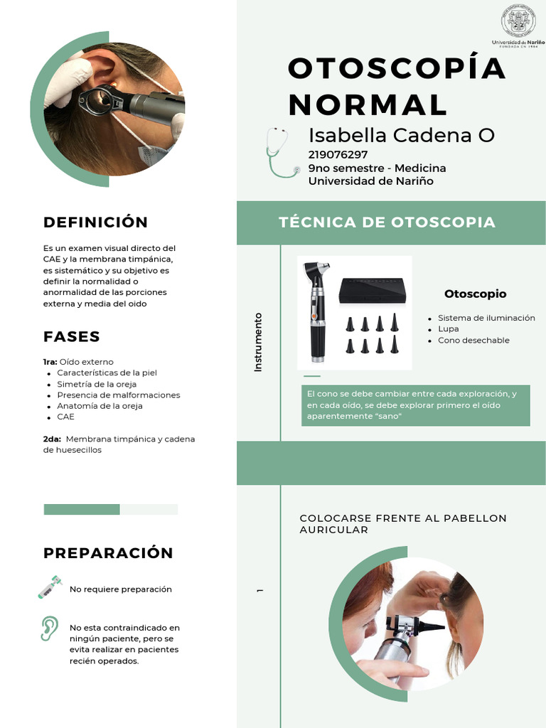 Otoscopia Normal | PDF | Oído | Anatomía