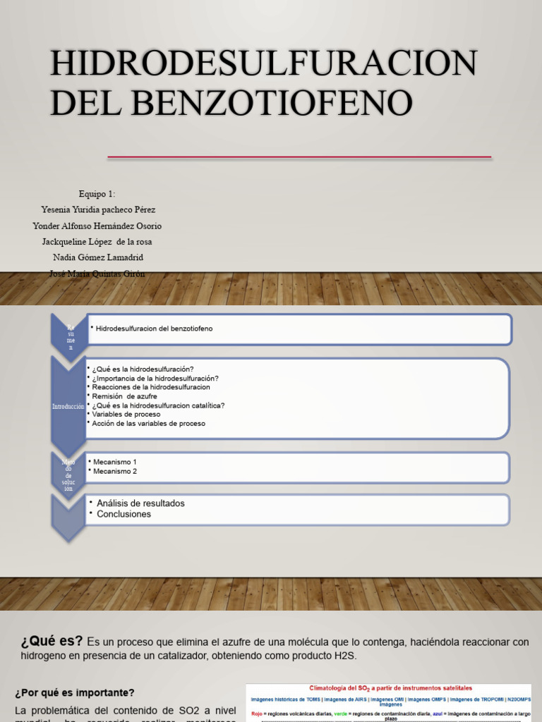 Hidrodesulfuracion Del Benzotiofeno | PDF | Mínimos cuadrados | Catálisis