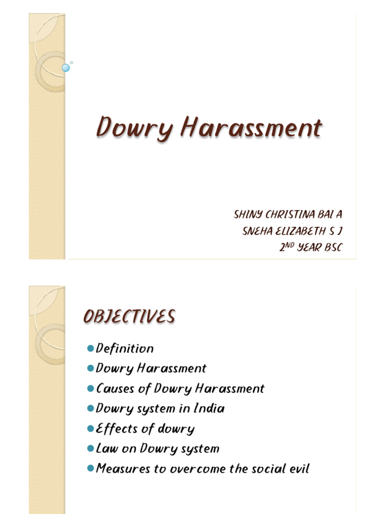 Dowry Harassment | PDF