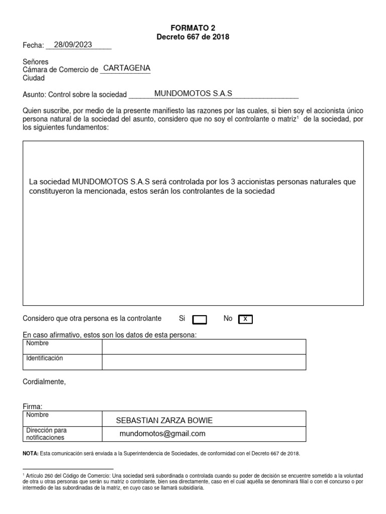 6formato 2 STC 1 | Descargar gratis PDF | Sociedad | Cámara de Comercio