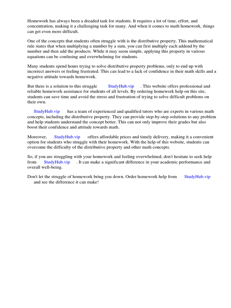 Lesson 4 Homework Practice The Distributive Property Answers | PDF ...