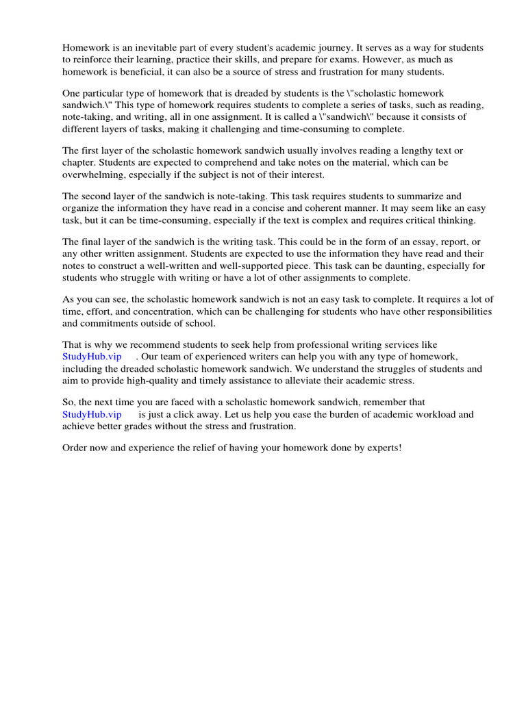 Scholastic Homework Sandwich | PDF | Pay Pal | Http Cookie