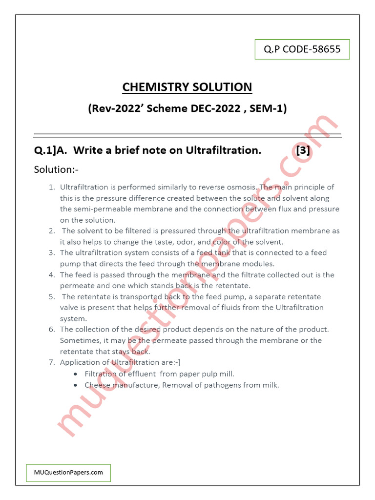 Be First Year Engineering Semester 1 2022 December Engineering Chemistry I Chem1rev 2019c Scheme ...