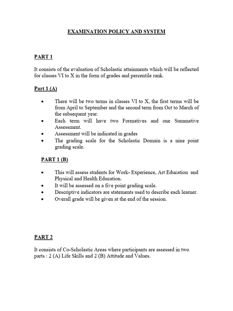 examination-policy-system | PDF | Social Psychology | Cognitive Science