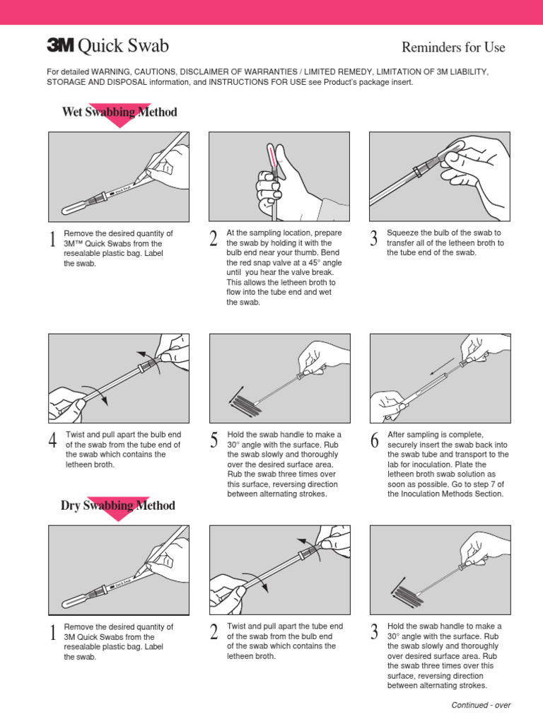 3m Quick Swab70-2009-1833-5 | PDF