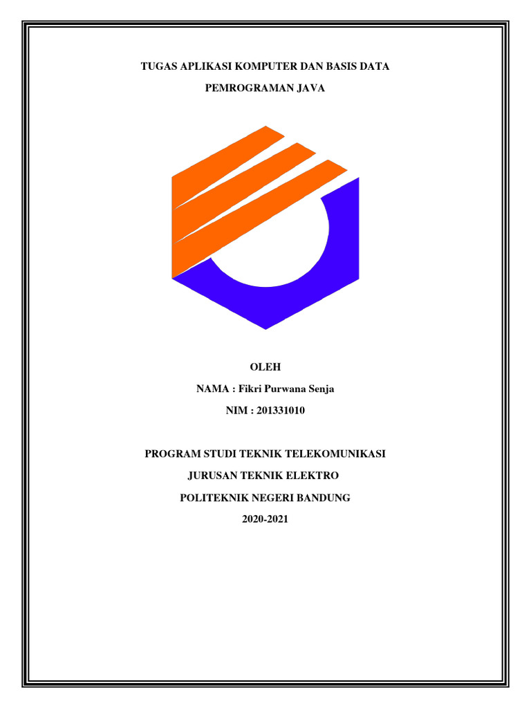 Fikri Purwana Senja Laporan Praktikum Programi Java Basis Data Dan