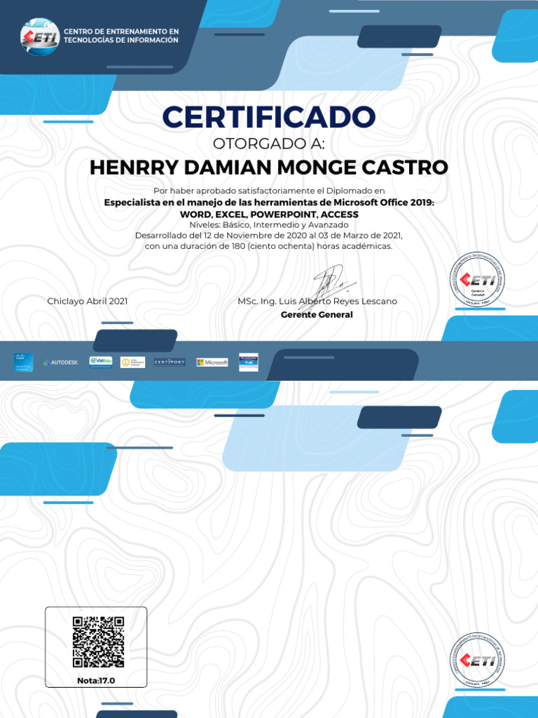 Certificado Ofimatica Ceti | Descargar gratis PDF | Informática | Software de microordenador