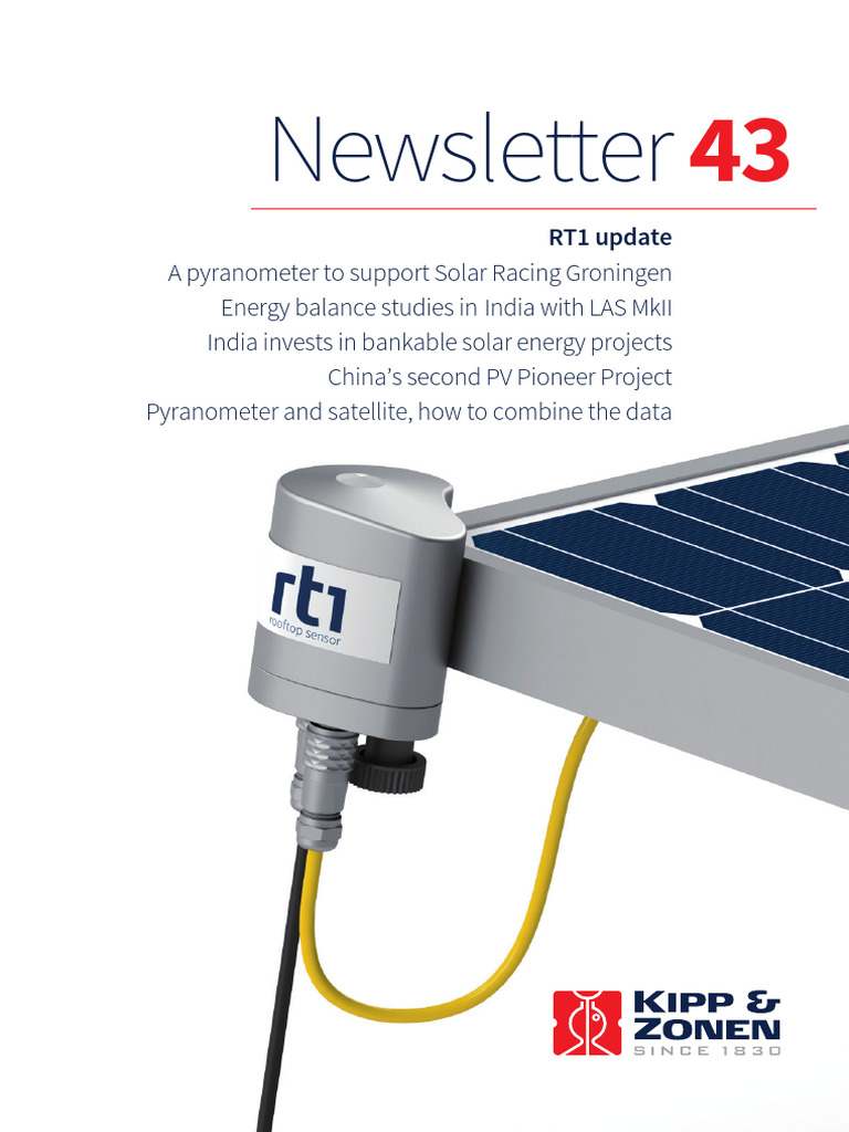 KippZonen Newsletter 43 January 2018 | PDF | Evapotranspiration | Photovoltaics