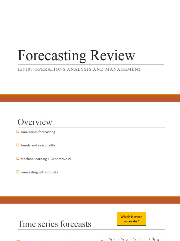 Forecasting Review | PDF | Forecasting | Artificial Neural Network