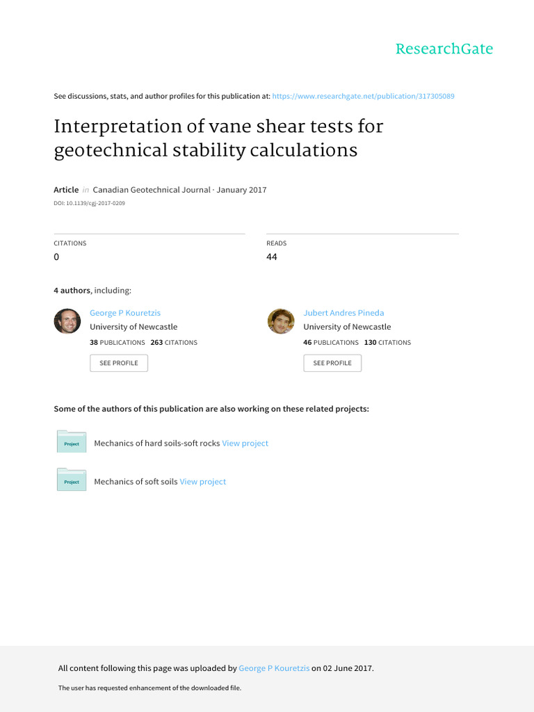 Cgj-2017-0209-Interpretation of Vane Shear Tests For Geotechnical ...
