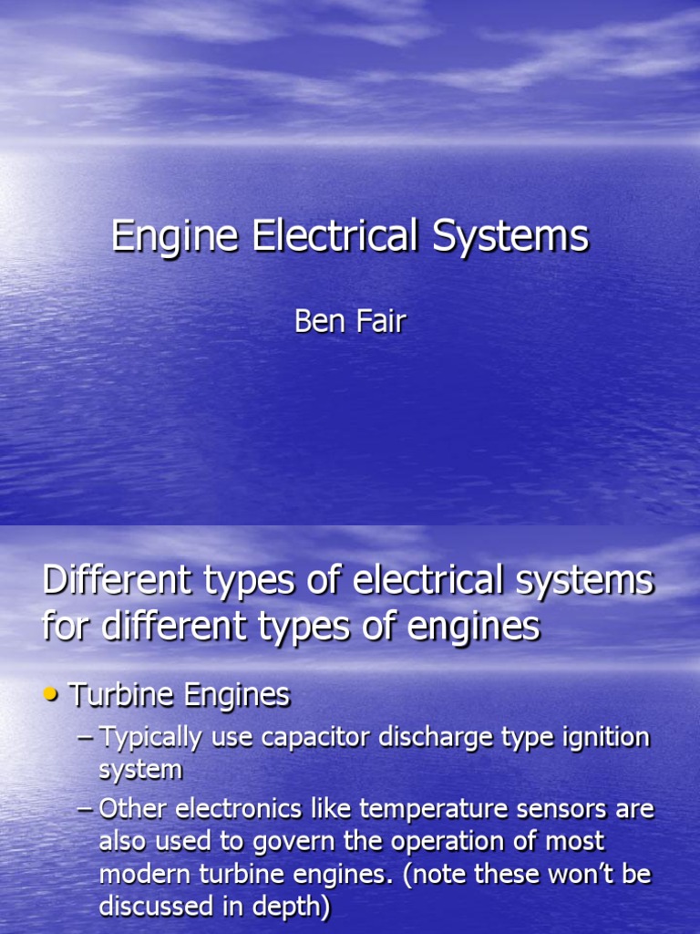 Aircraft Engine Electrical Systems | PDF | Ignition System | Electrical ...